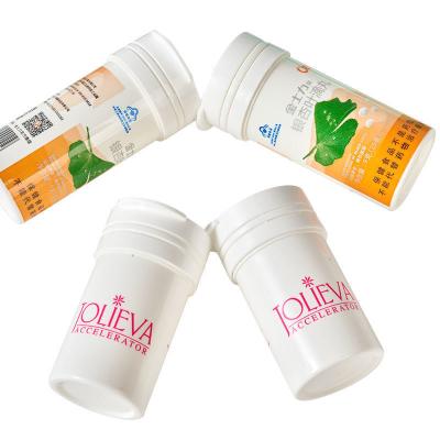 China Empty Vitamin C Medical Tablet Container Tube For Supplements Made Of Food Grade PP for sale