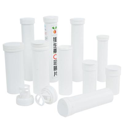 China Personal Care 2024 Custom Effervescent Vitamin C Tablets Tube in White Bottles with Caps for sale