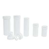 China PP Material Vitamin C Plus Effervescent Tablet Bottle Custom Logo Empty Pill Tube with Cap for sale