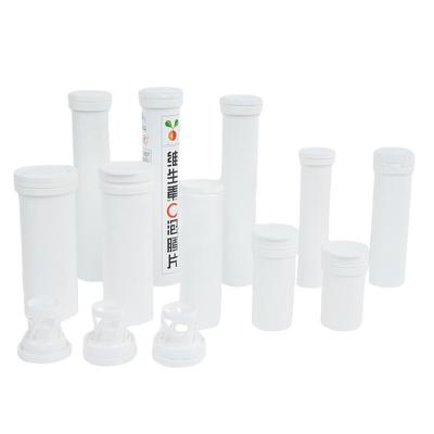 China 2023 Custom Logo Effervescent Tablet Tube with Cap Empty in Food Grade PP Matte Surface for sale