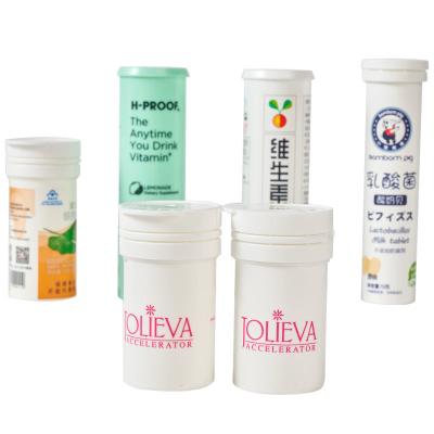China Design Vitamin C Effervescent Tablets Tube Empty 50ml Plastic Bottle With Cap for sale