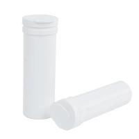China Effervescent Tablet Packaging Tube for Medical Pills Piece OEM and White Plastic Tube for sale
