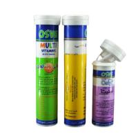 China Custom Colorful Medical Effervescent Tablets Vitamin C Tube For Health White Long OEM for sale
