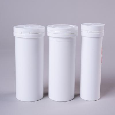 China PP Base Material Multivitamin Vitamin C Private Label Effervescent Tablet Cube Bottle for sale