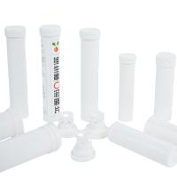 China Portable Plastic Effervescent Tablet Bottle For Counting Tablets And Vitamins for sale