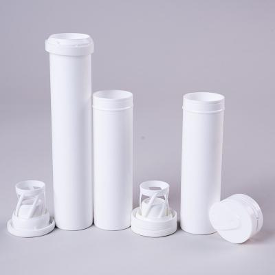 China Plastic Type PP Effervescent Tablet Vitamin C Tubes Packaging Tube For Design Candy Tubes for sale