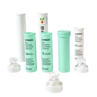 China Customized PP Free Sample Plastic Vitamin Empty Effervescent Tablet Tube with Cap for sale