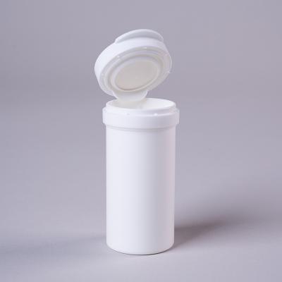 China OEM Printing 30 40 50ml Vitamin C Effervescent Tablet Tubes Plastic Test Strip Vial Bottle Logo for sale