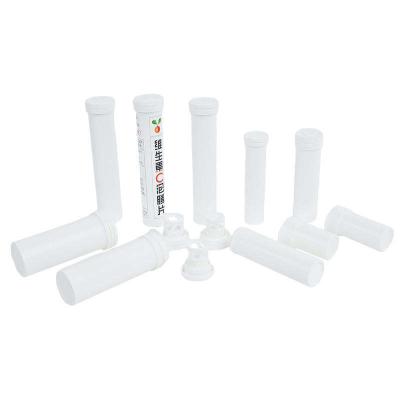 China Food Grade PP Effervescent Tablets Tube Bottle With Custom Logo And Private Label At 2024 for sale