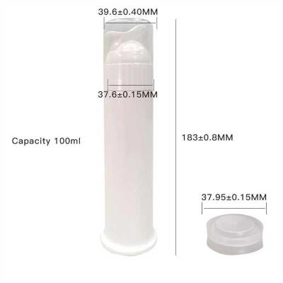 China Customized Logo And Toothpaste Airless Pump With Plastic Type PP for sale