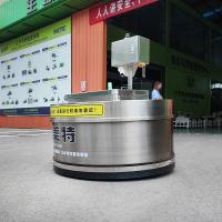China Unmanned Robotic Feed Pushing Robot Self‑mapping Navigation Real Time Camera For Modern Pasture for sale