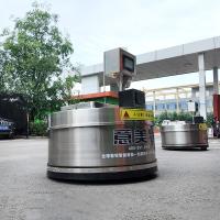 China Intelligent Robotic Feed Pusher 24H Timed Working Cross‑shed Feed Pushing Robot For Cow Barn for sale