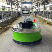 China Autonomous Navigation Robotic Feed Pusher with Stainless Steel Construction and Wireless Auto-Charging for Dairy Farms for sale