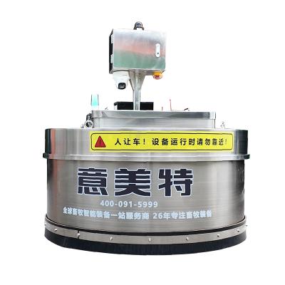 China IMETEC Intelligent Feed Pusher Robot Livestock Farm Equipment ISO9001 Certificated for sale