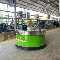 China IMETEC Dairy Farm Robotic Feed Pusher Expandable Modules Cow Identification Environment Control Optional for sale