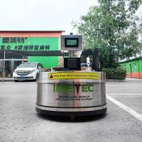 China IMETEC Dairy Farm Robotic Feed Pusher Expandable Modules Cow Identification Environment Control Optional for sale