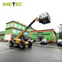 China Compact IMETEC Telescopic Arm Loader Flexible Steering Small Telescopic Handler For Narrow Working Space for sale