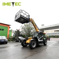 China Compact IMETEC Telescopic Arm Loader Flexible Steering Small Telescopic Handler For Narrow Working Space for sale