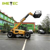 China Compact IMETEC Telescopic Arm Loader Flexible Steering Small Telescopic Handler For Narrow Working Space for sale