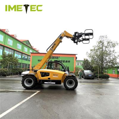 China IMETEC Telescopic Arm Loader with Telescopic Boom Quick Hitch and Compact Chassis for Farm and Construction for sale