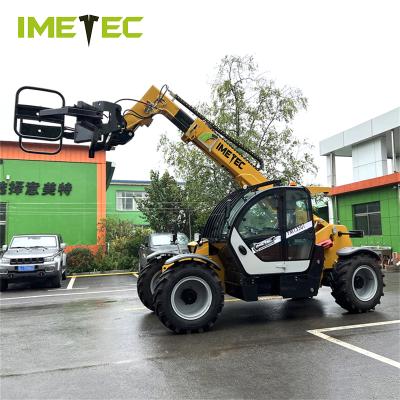 China Heavy Duty IMETEC Telescopic Arm Loader Strong Lifting Capacity Telescopic Handler For Material Stacking Loading for sale