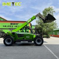 China Yuchai Engine Telescopic Boom Forklift 81kW 4 Ton Telehandler Stage III IV Emission for sale