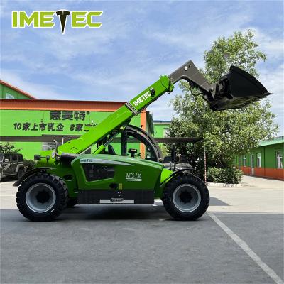 China Yuchai Engine Telescopic Boom Forklift 81kW 4 Ton Telehandler Stage III IV Emission for sale