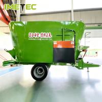 China Residue Free Vertical Towed TMR Feed Mixer Wagon Cattle Farm Feeding Equipment OEM for sale