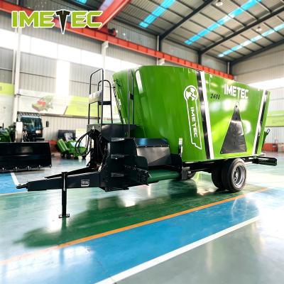 China Livestock Feeding Stationary TMR Mixer Wagon Machine Controllable for sale