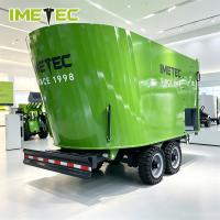 China IMETEC Pto Driven Vertical Trailed TMR Feed Mixer Wagon Optional Intelligent Weighing System For Ruminant Animal Feeding for sale