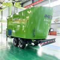 China CE Certified Vertical TMR Feed Mixer Wagon with 5-16 CBM Capacity and PTO Drive for Large Ranches for sale