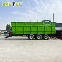 China 6-30m³ Hopper Volume Solid Manure Spreader with Q355B Manganese Steel Blades and 8-12m Spreading Width for sale