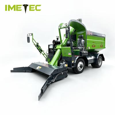 China All Terrain 4WD Heavy Duty Manure Cleaning Truck Self Unloading Livestock Waste Equipment for sale