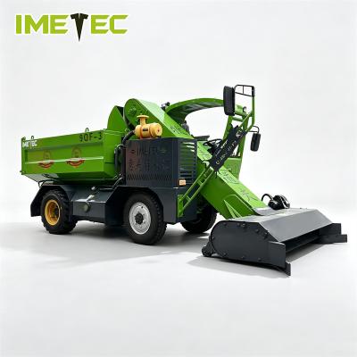 China Self Walking Cow Manure Collector Dung Cleaning Equipment For chicken Sheep Pig Farms for sale