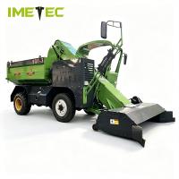 China Livestock Barns Dairy Manure Scraper Truck Dry Wet Dung Cleaning Transport Equipment for sale
