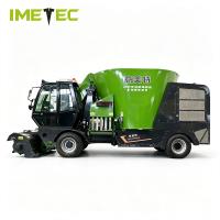 China 4WD Double Auger Silage Feed Wagon TMR Mixers Cow Milk Yield Boost Breeding for sale