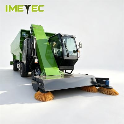 China 12V Ranch Wagon Silage Leftover Feed Collector Beef Cattle Farm Equipment for sale