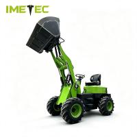 China 220V Mini Electric Telescopic Handler Forklifts Wheel Loader Lithium Battery Powered for sale