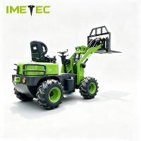 China 220V Mini Electric Telescopic Handler Forklifts Wheel Loader Lithium Battery Powered for sale