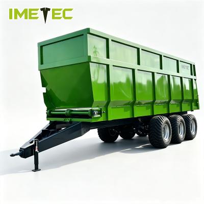 China Agricultural Solid Manure Spreader Trailer Ground Driven For Handling And Distribution for sale