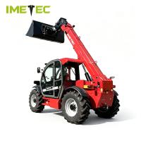 China Hydraulic Long Telescopic Boom Rough Terrain Telehandler Forklift Carbon Steel Frame for sale