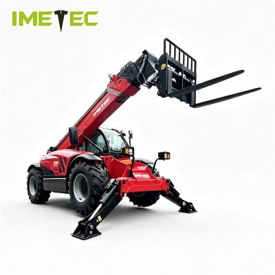China Hydraulic Long Telescopic Boom Rough Terrain Telehandler Forklift Carbon Steel Frame for sale