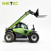 China IMETEC Electric Telescopic Handler Forklift Rubber Off Road Tires 4 Wheel Steering for sale