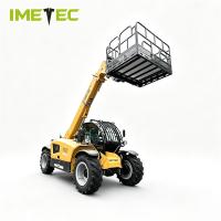 China 7400KG Rotating Telescopic Handler Forklift For Farm Quick Attachment Replacement for sale