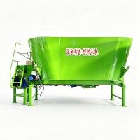 China Imetec 3-60m Adjustable Capacity Vertical TMR Feed Mixer with Tungsten Carbide Coated Blades and Electronic Weighing System for sale