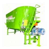 China Imetec 3-60m Adjustable Capacity Vertical TMR Feed Mixer with Tungsten Carbide Coated Blades and Electronic Weighing System for sale
