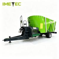 China TMR Feed Mixer Wagon with 8mm Q355B Manganese Steel Plate, 2-8cm Forage Cutting Length, and 6-24 m³ Capacity Options for sale