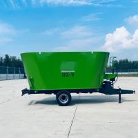 China 16m³ Vertical Trailed TMR Mixer with 8mm Thick Wear-resistant Tank and Optional Avery Weight-Tronix Weighing System for sale