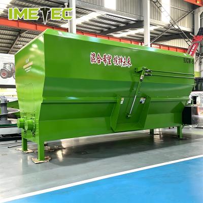 China Horizontal Fixed TMR Mixing Equipment High Mixing Efficiency Stable Running for Cattle Farm Full Feeding Solution for sale