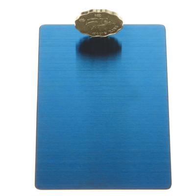China 201 Grade Hairline Stainless Steel Sheet with PVD Coated Finish for Architectural and Interior Decoration for sale